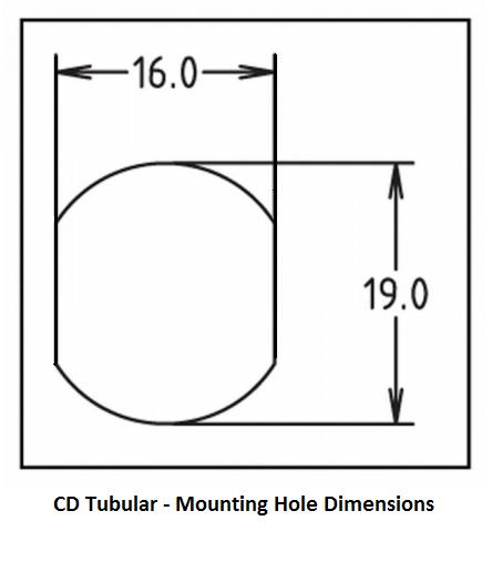 CD Tubular lock 15.9mm 5/8" keyed different incl 2 keys - Compodis B.V.